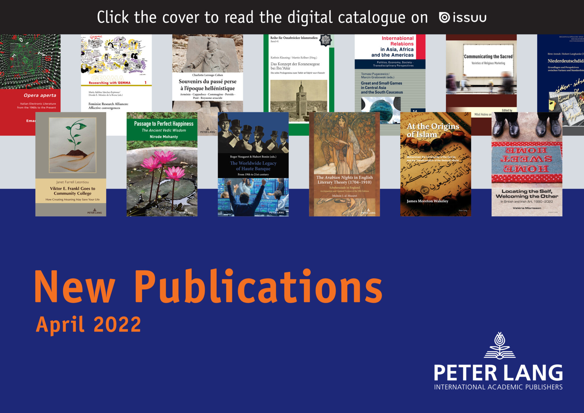 New Publications - Peter Lang