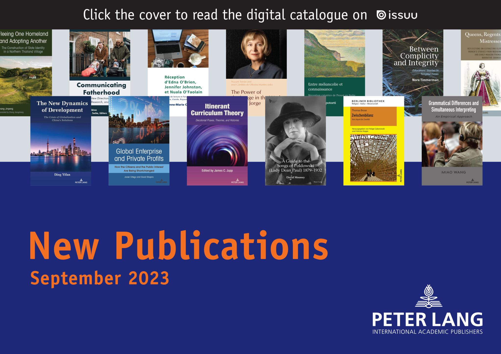 New Publications - Peter Lang